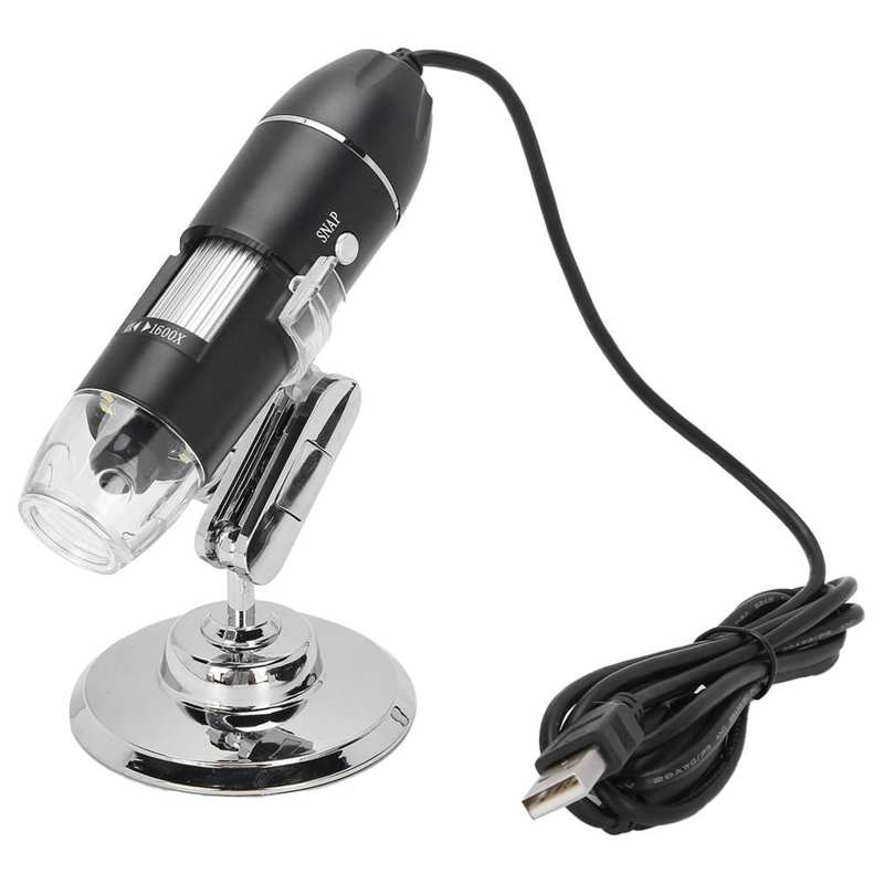 8LED Microscope 1600X USB Digital Microscope Adjus... – Vicedeal