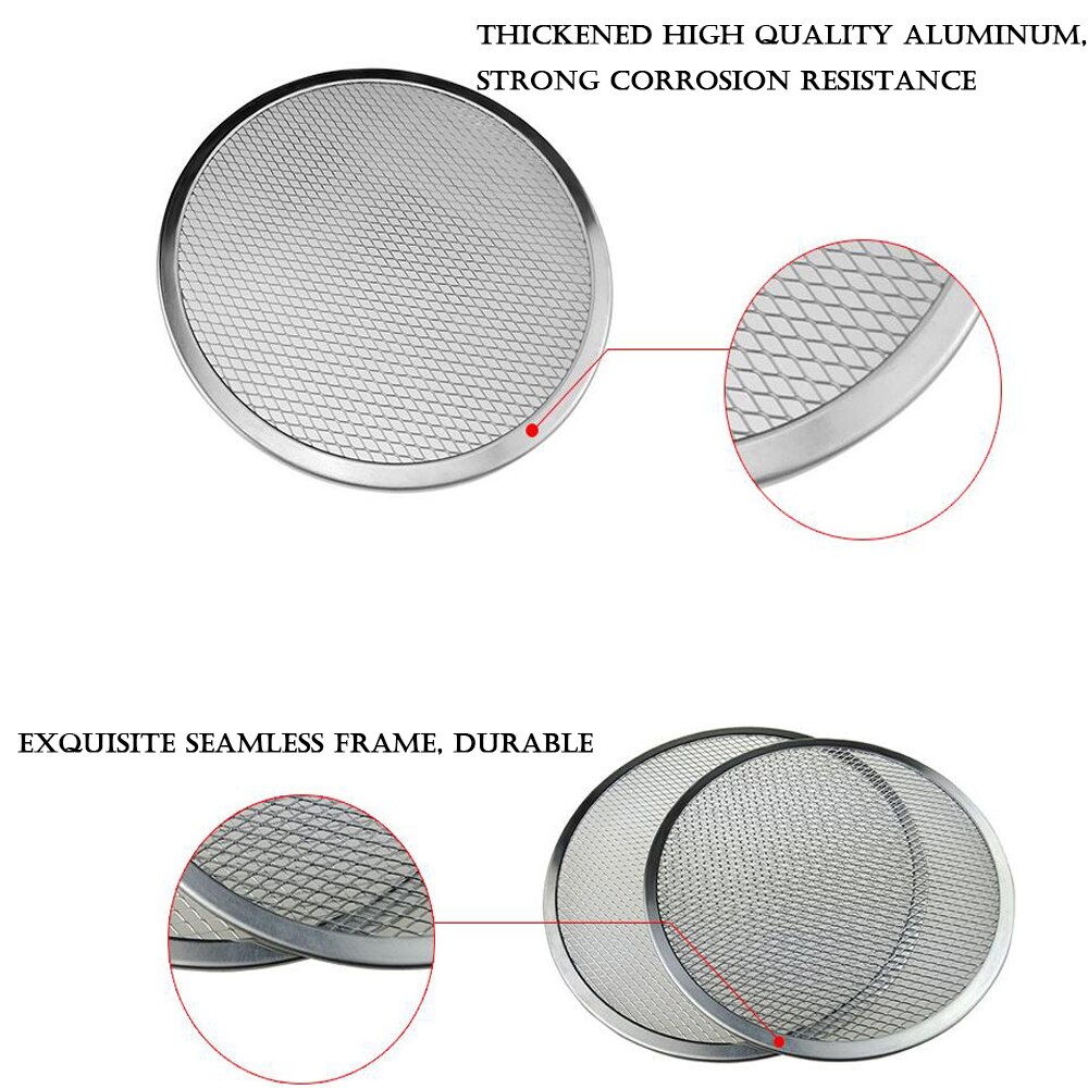 11/13/15 Inch Reuse Non-Stick Aluminum Mesh Pizza ... – Grandado