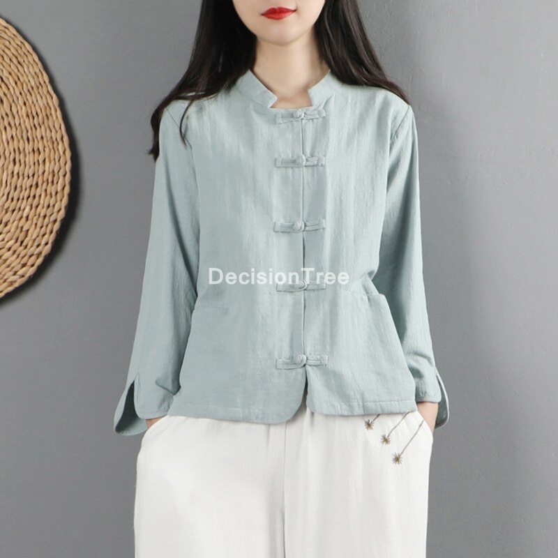 2022 traditional qipao blouse women tang suit top ... – Vicedeal