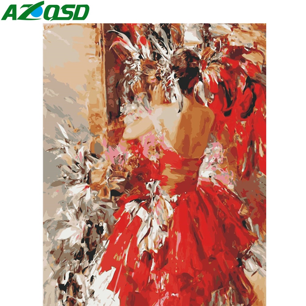 AZQSD 40x50cm DIY Paint By Numbers For Adults Port... – Grandado