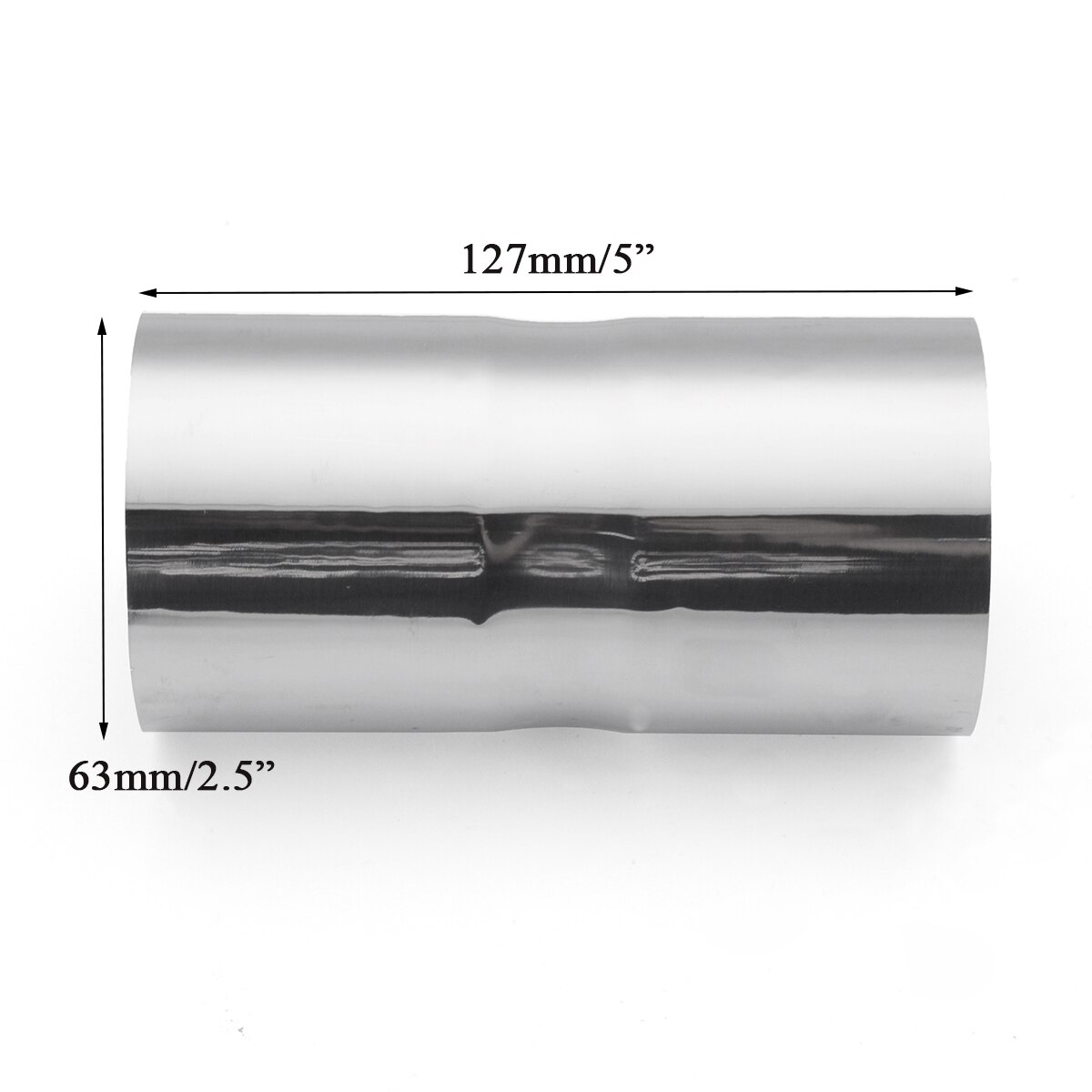 Paar universele 63mm auto uitlaat reducer connecto... – Vicedeal