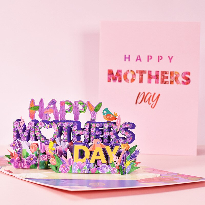 3D Pop Up Mothers Day Cards Floral Bouquet Greetin... – Grandado