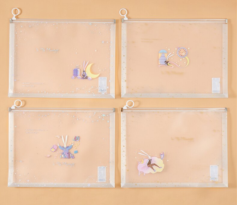 A4 Frosted PlasticTransparent Pockets Student Leaf... – Grandado