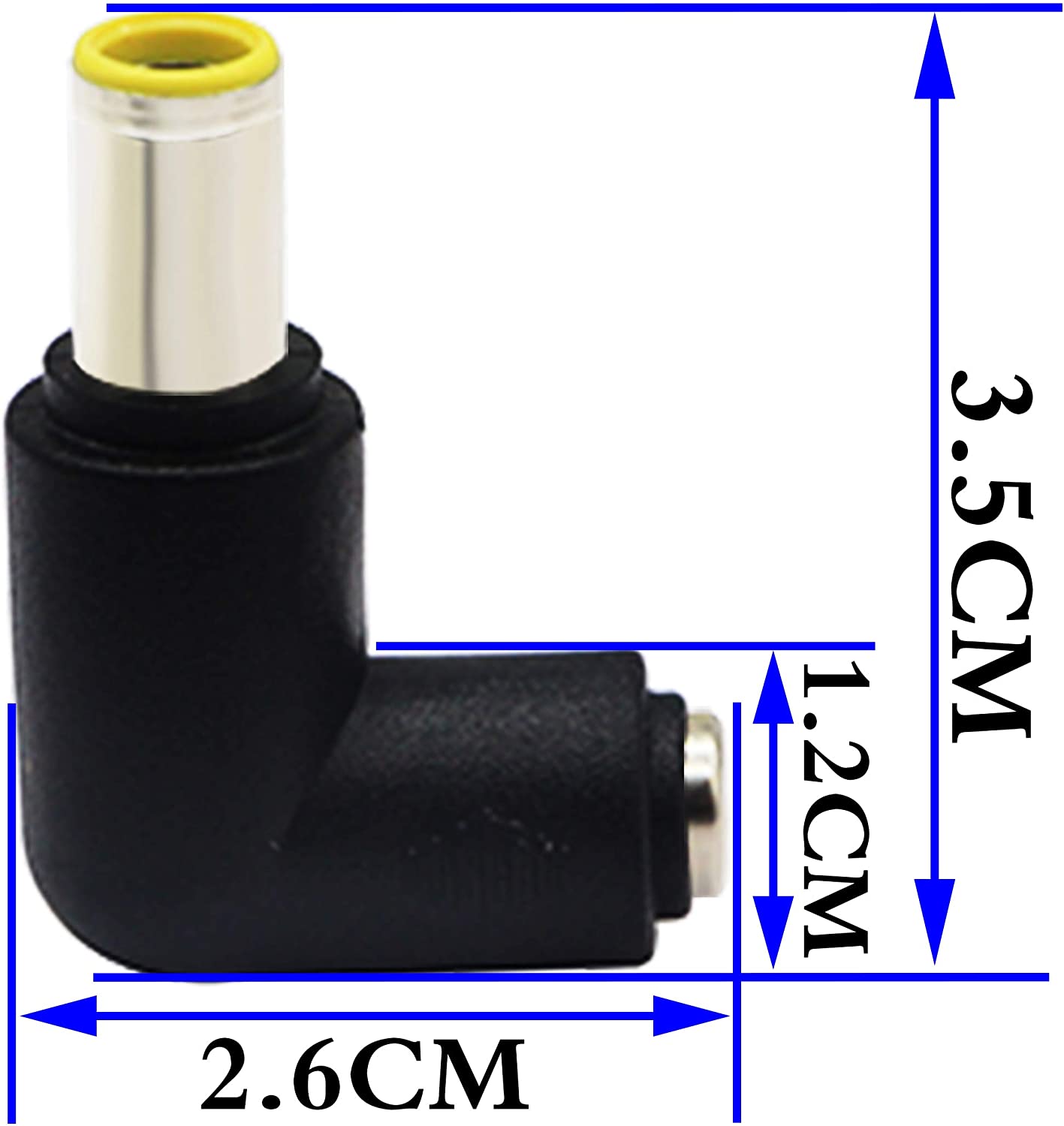 2Pack Dc 7.9X5.5Mm Mannelijke 90 Graden Hoek Te DC... – Vicedeal