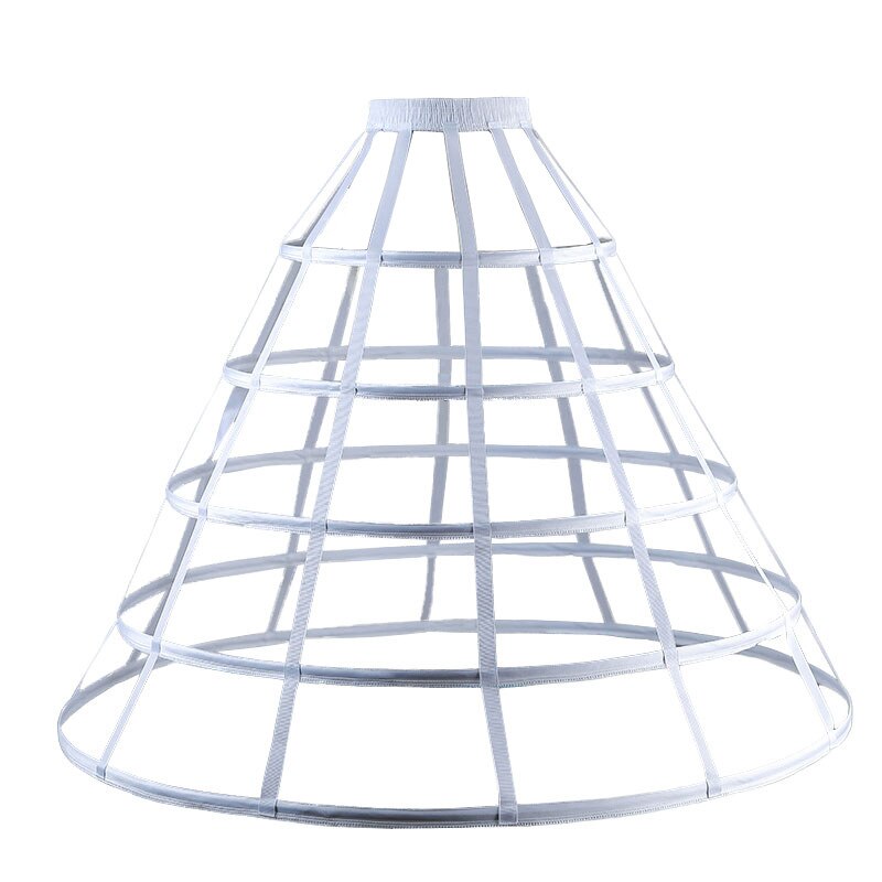 Black Cut-out Five Steel Birdcage Crinoline Cospla... – Grandado