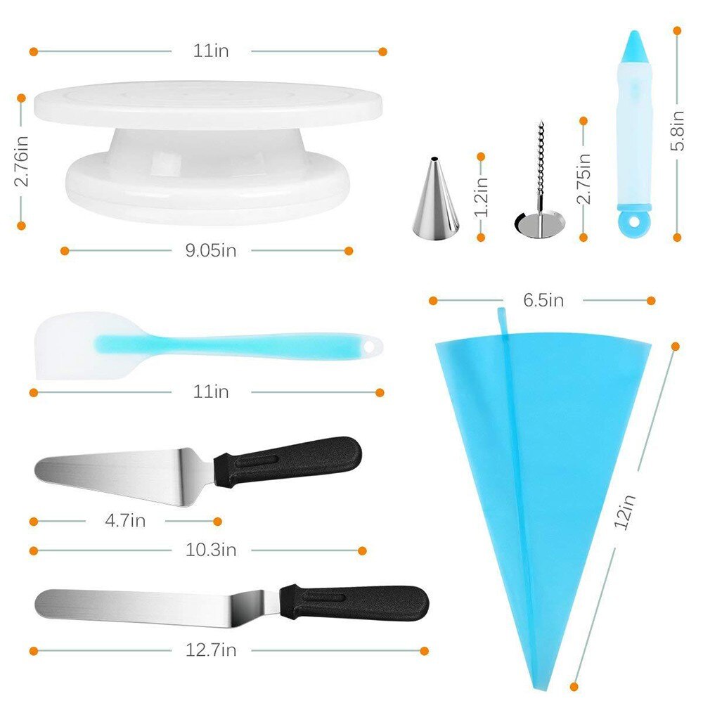 52Pcs Multi-function Cake Decorating Kit Cake Turn... – Grandado