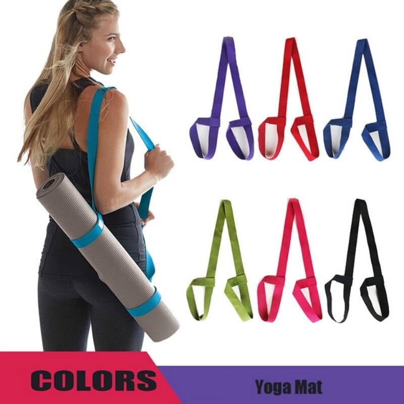 Portable Yoga Mat Sling Sports Canvas Belt Fitness... – Grandado