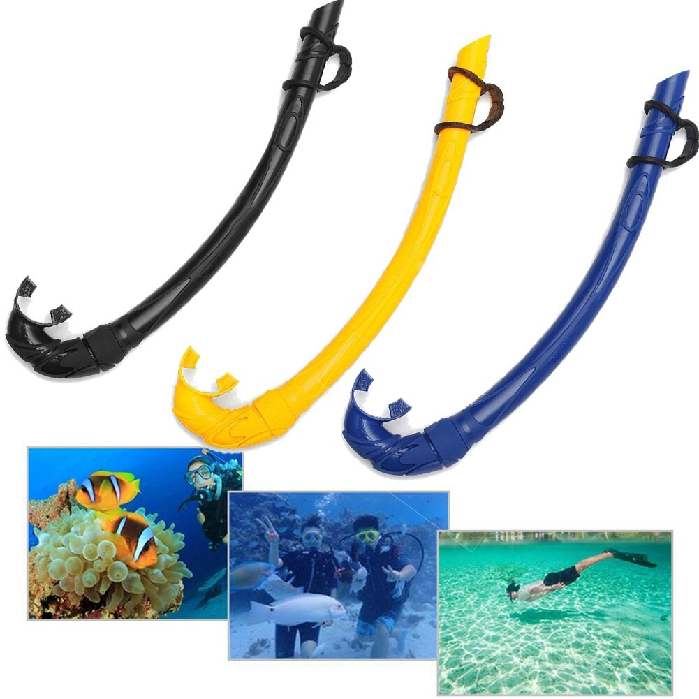Silicone diving snorkel flexable and folded snorke... – Grandado