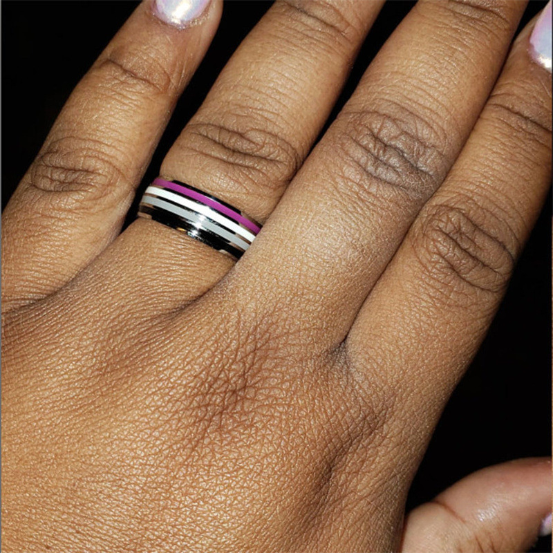 LGBT Asexual Ring Gay Rainbow Demisexual Pride Sta... – Grandado