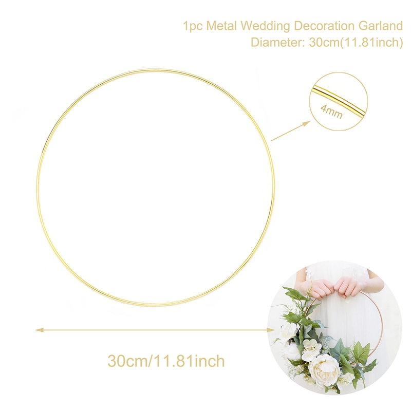 Wedding Deco Artificial Flower Ring Portable Garla... – Grandado