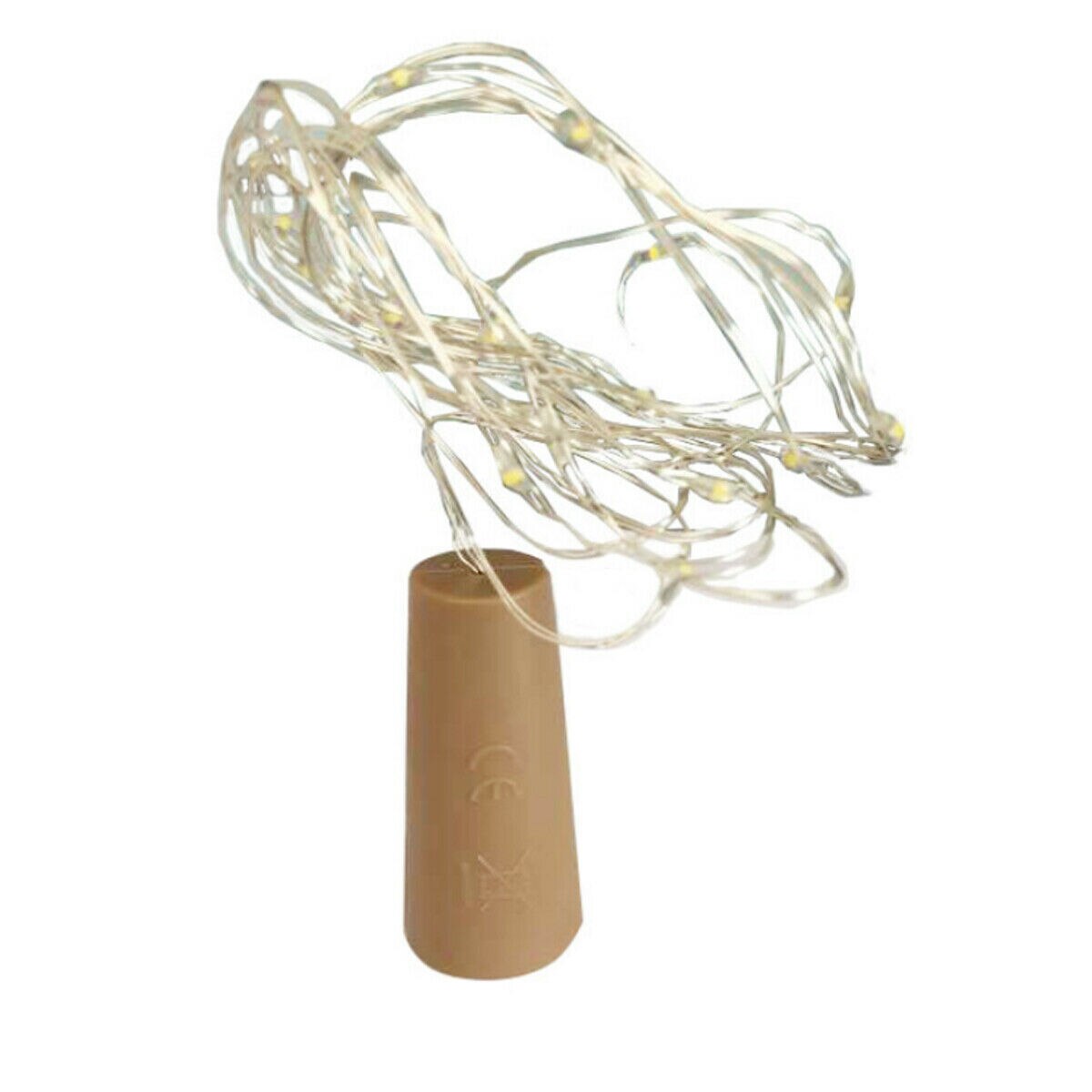 Bottle Fairy String Lights Battery Cork Shaped Chr... – Grandado