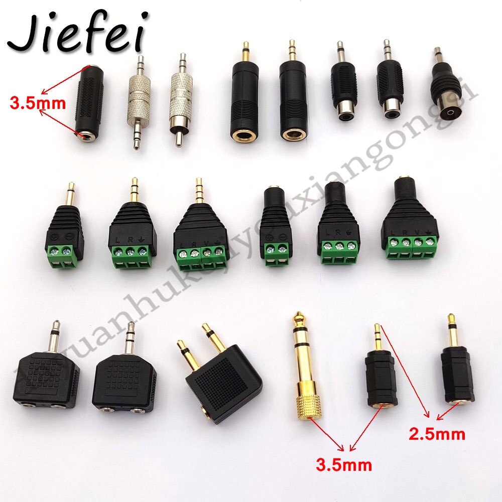 20 types of 3.5mm adapter Audio plug 1/8" 3.5mm ma... – Grandado