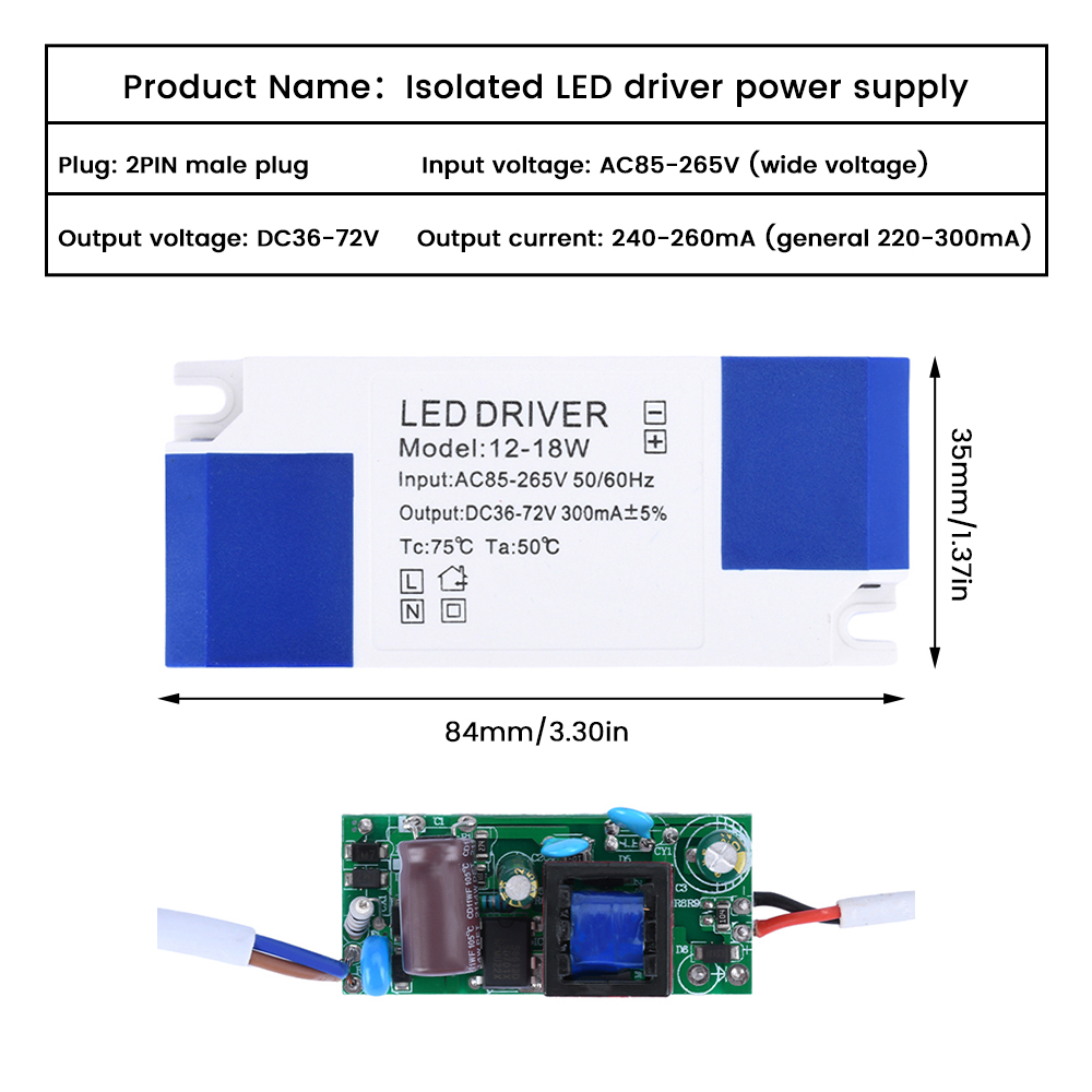 Ac85-265V 240-260ma Isolated Led Driver Power Supp... – Grandado