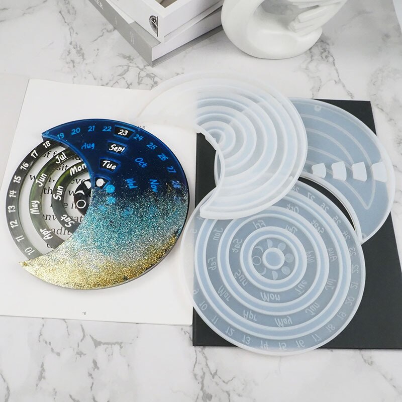 DIY Resin Calendar Mold Week Million Listing Wall ... – Grandado