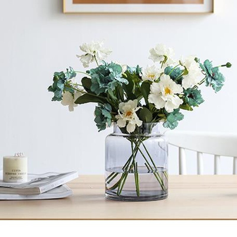 European-style simple water vase, glass vase, home... – Vicedeal