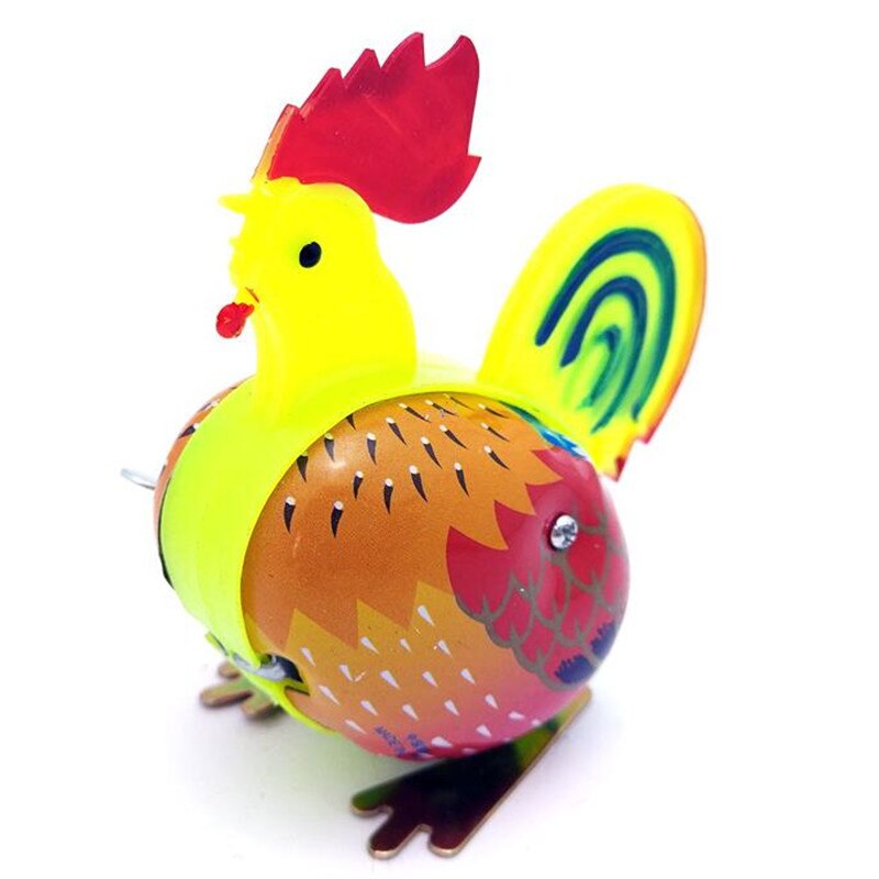 Classic Tin Wind Up Clockwork Toys Jumping cock Wi... – Grandado