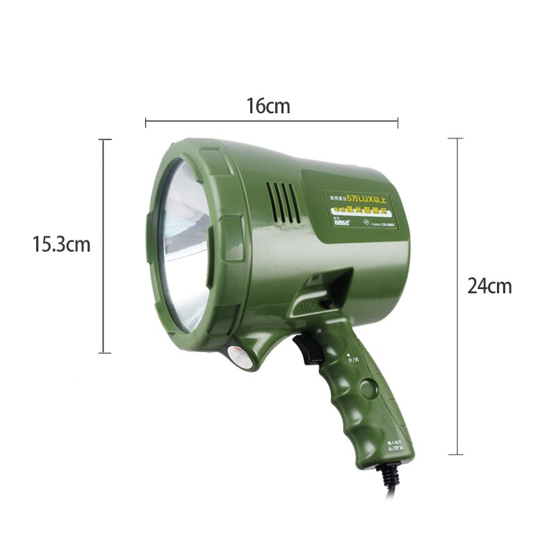 High power 100W halogen searchlight strong light l... – Grandado