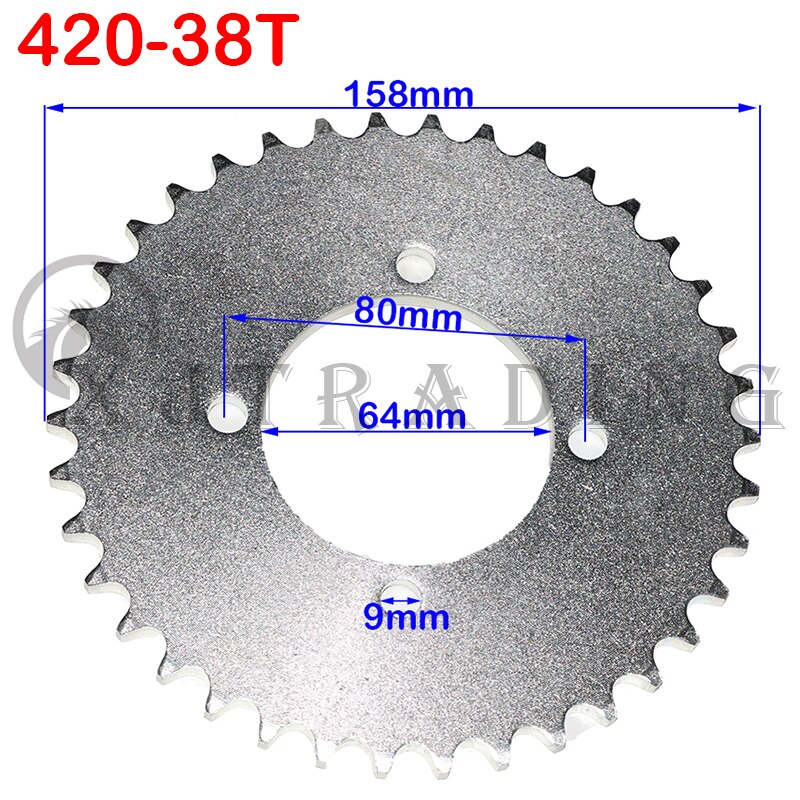 420 Ketting 64Mm 38T Tandwiel Achterwiel Gear Voor... – Grandado