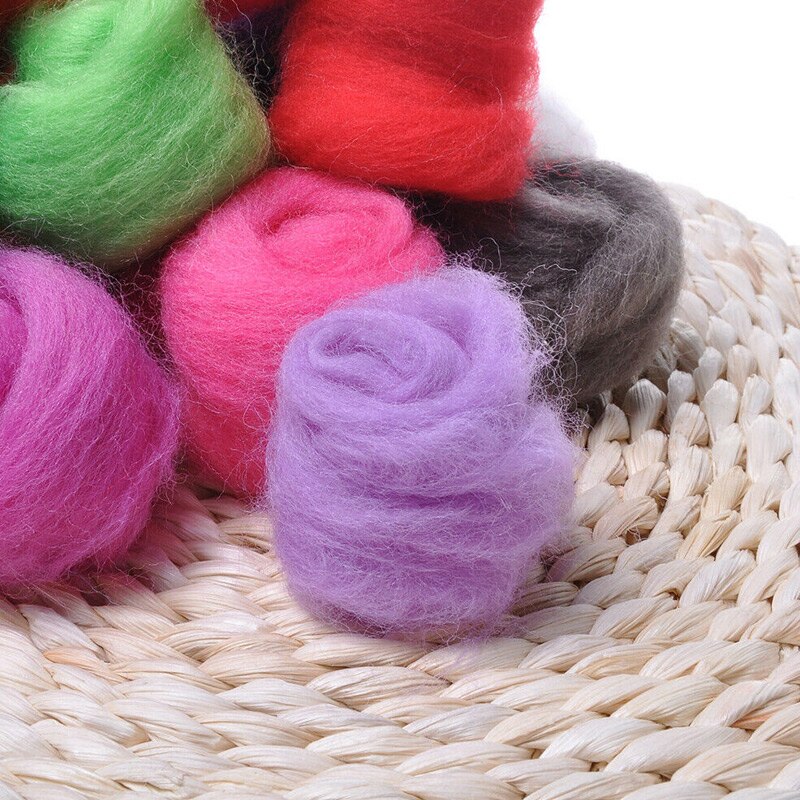 1 Set 40 Colors Wool Felt Needles Tools Needle Fel... – Grandado