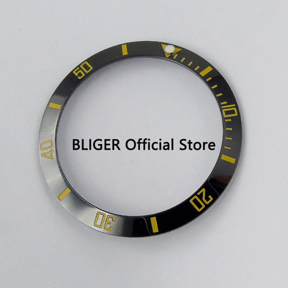 BLIGER 38MM Ceramic Bezel Yellow Number Scale Mark... – Grandado