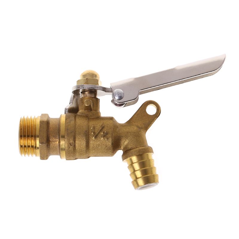 1/2" Brass Faucet Lockable Water Tap Single H... – Grandado