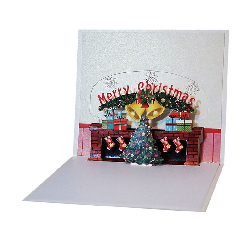 Christmas Cards 3D Pop Up Merry Christmas fireplac... – Grandado