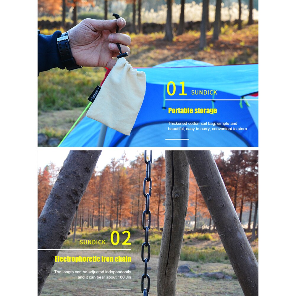 Detachable Outdoor BBQ Tripod Hanging Rack Steel C... – Grandado