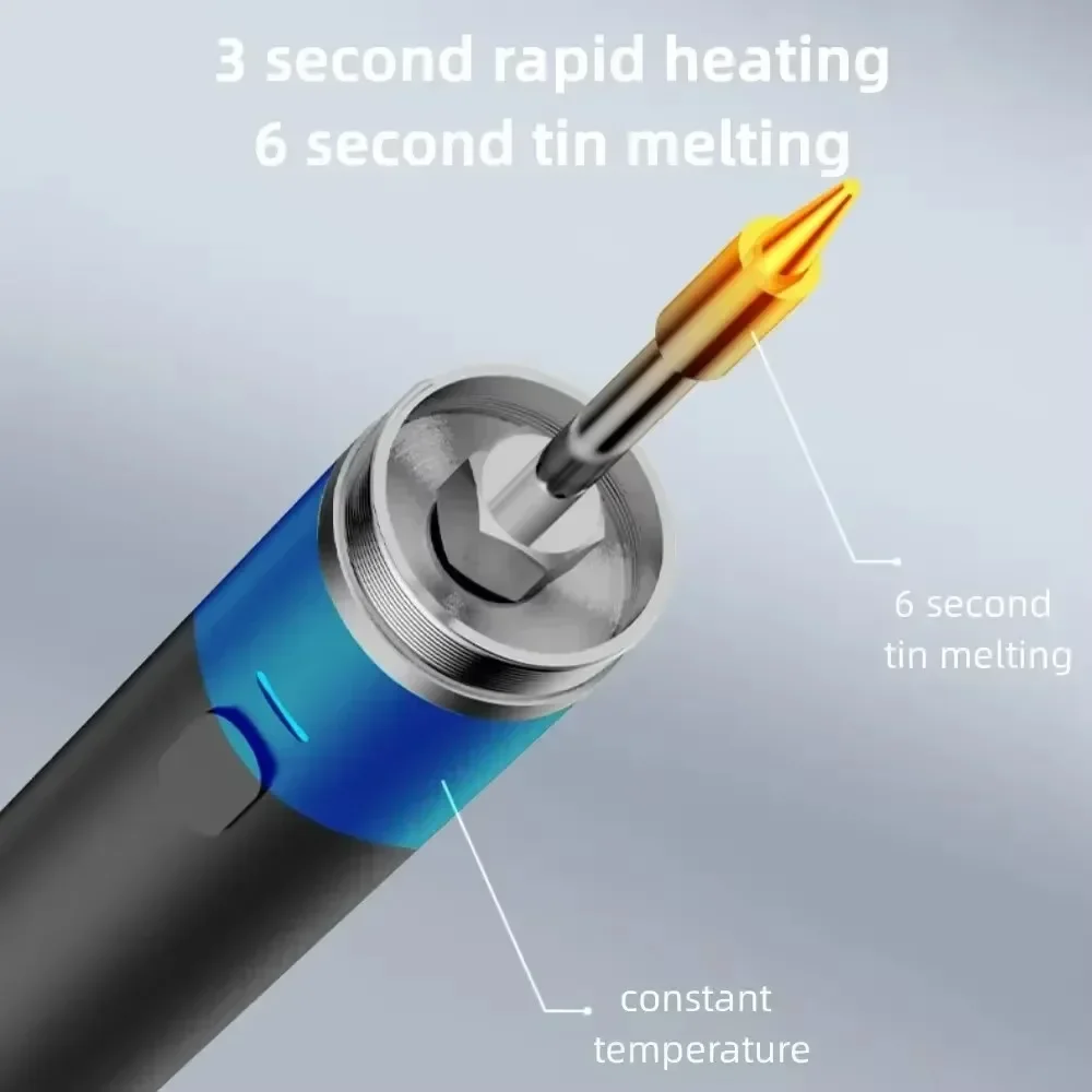 USB LED Digital Electric Soldering Iron Kit Adjust... – Grandado
