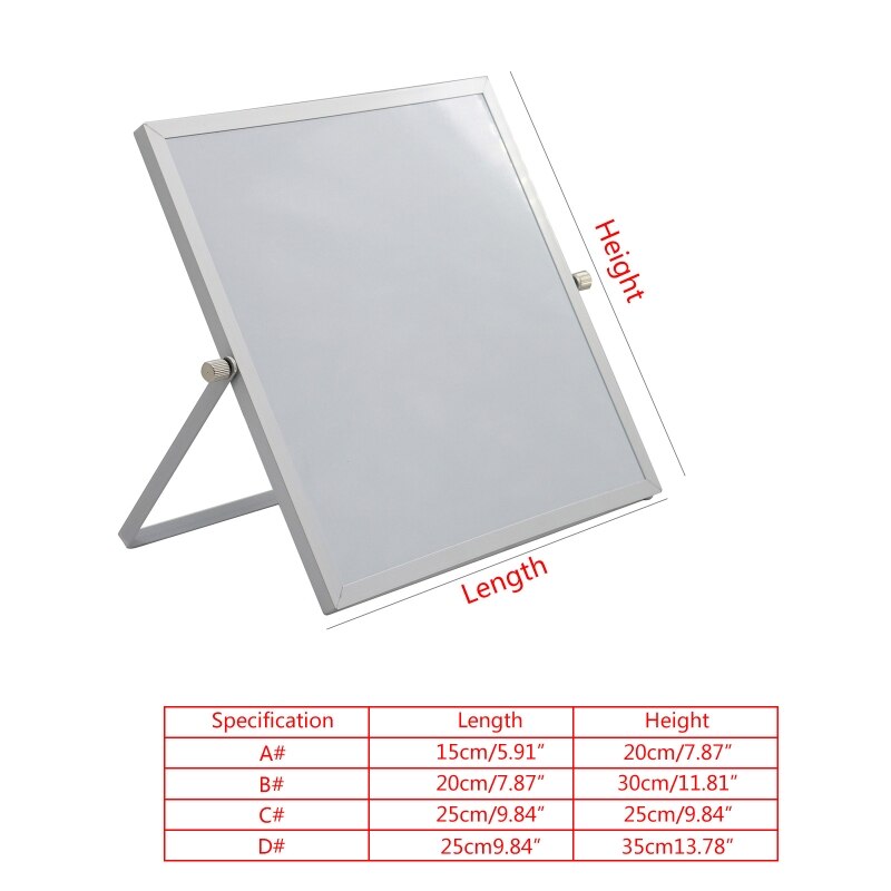 Small Magnetic White Board for Desk 10\"X10\" Doub... – Grandado