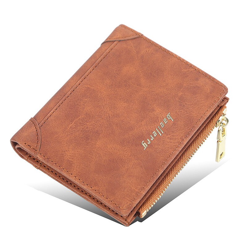 Men's Short Wallet Solid Color Large Capacity Mult... – Grandado