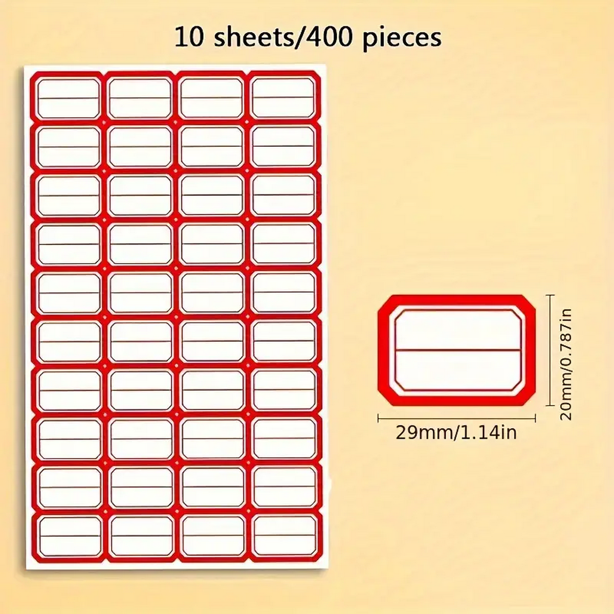 10sheets/400pcs Self-Adhesive Label Stickers for H... – Grandado