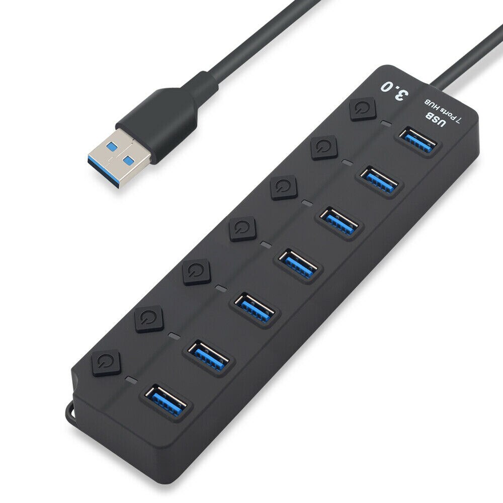 4/7 Port Usb 3.0 Hub Hoge Snelheid Splitter Met Po... – Grandado 4/7 Port Usb 3.0 Hub Hoge Snelheid Splitter Met Po... – Grandado
