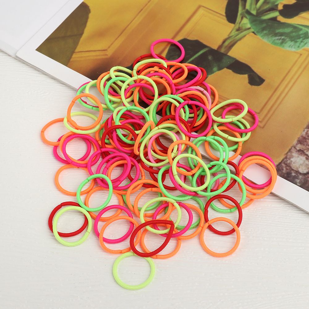 100 Stks/pak Kids Mini Haar Touwen Kleurrijke Haar... – Vicedeal