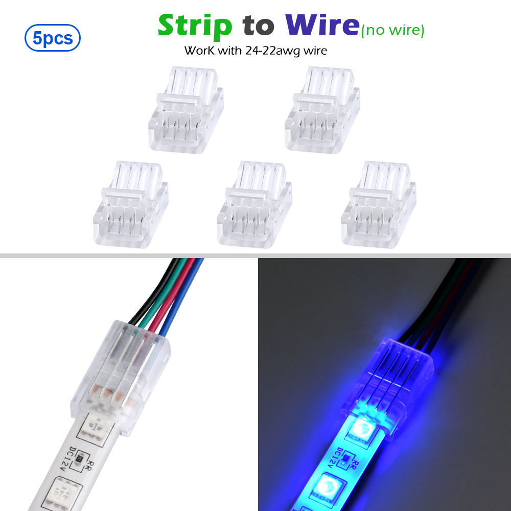 Conector de luces de cinta RGB de 4 pines para IP2... – Grandado