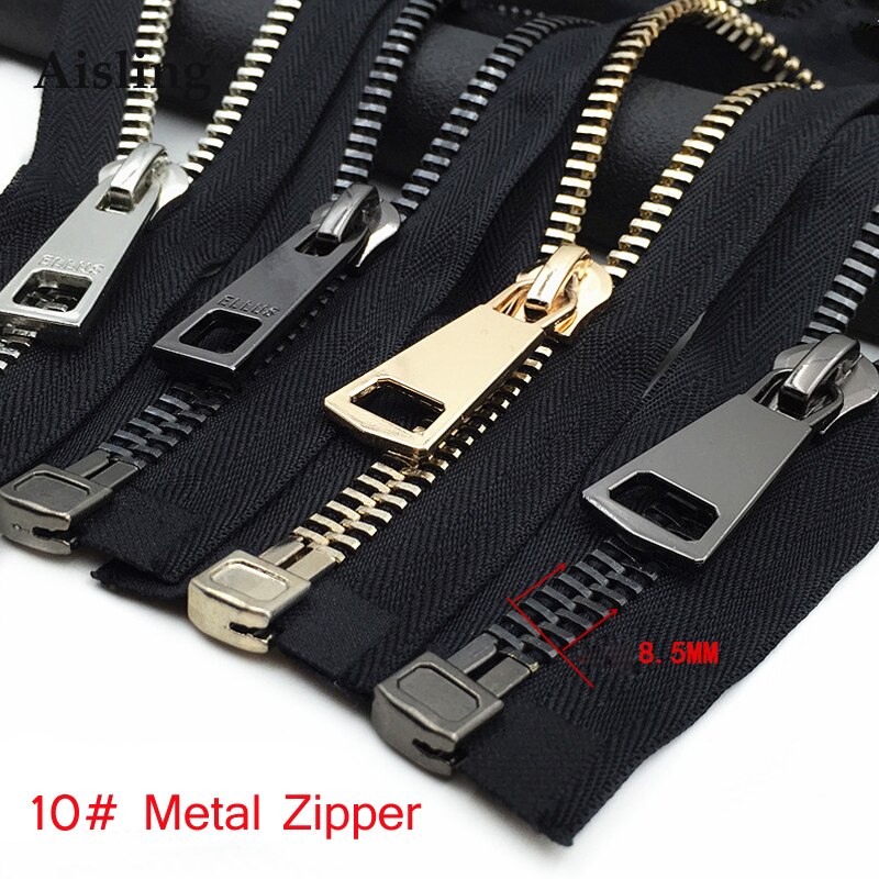 70CM Open-End Metal Zippers Eco-friendly Black Lar... – Grandado