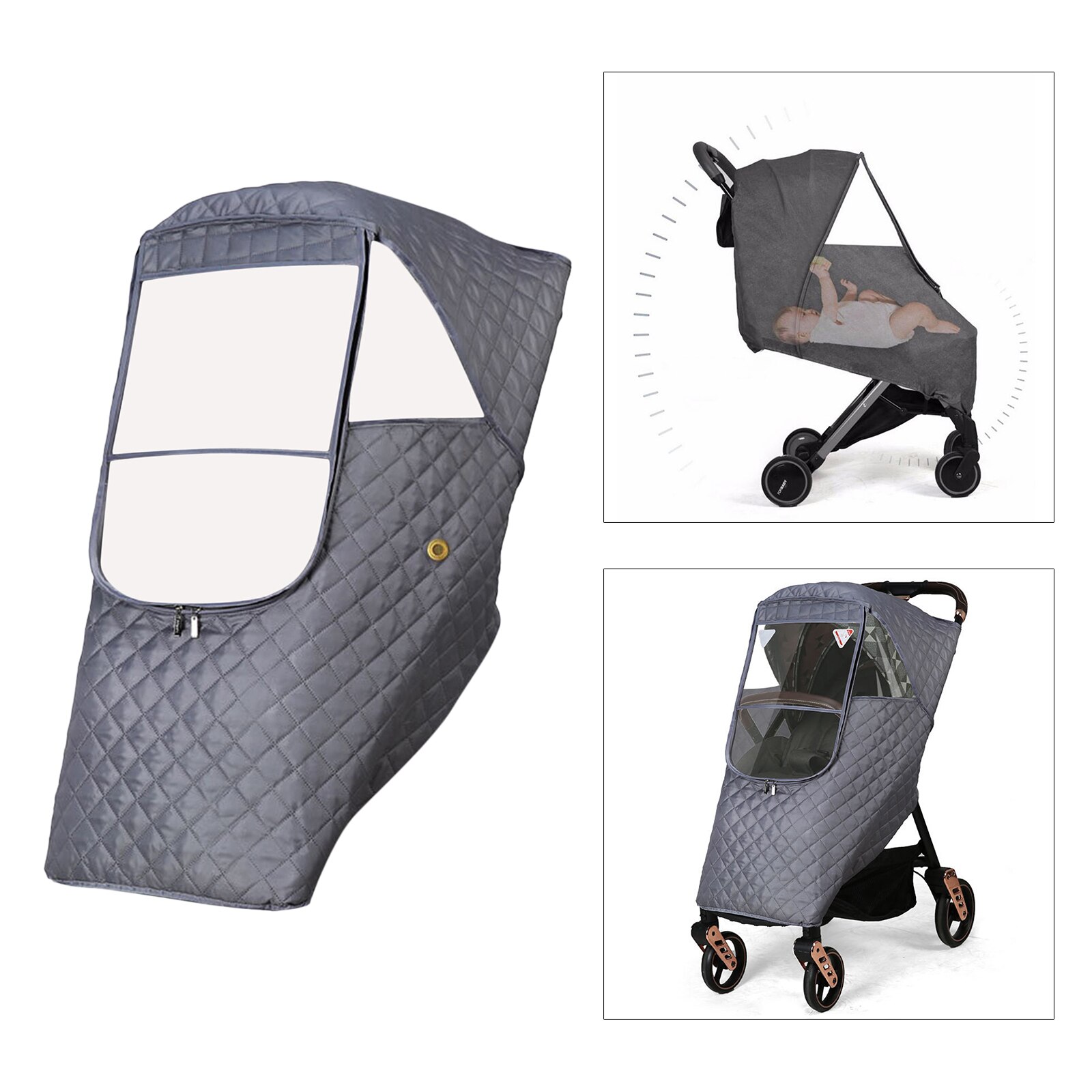 1pc Universal Warm Stroller Rain Cover Waterproof ... – Grandado