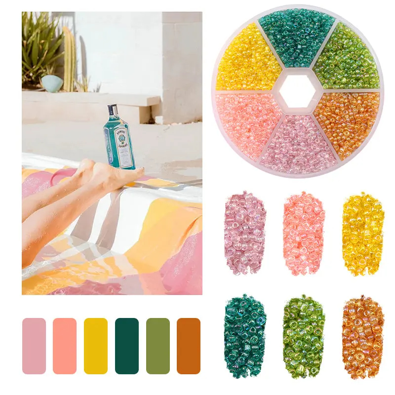 2mm Glass Seed Beads Kit Bracelet Making Kit Small... – Grandado