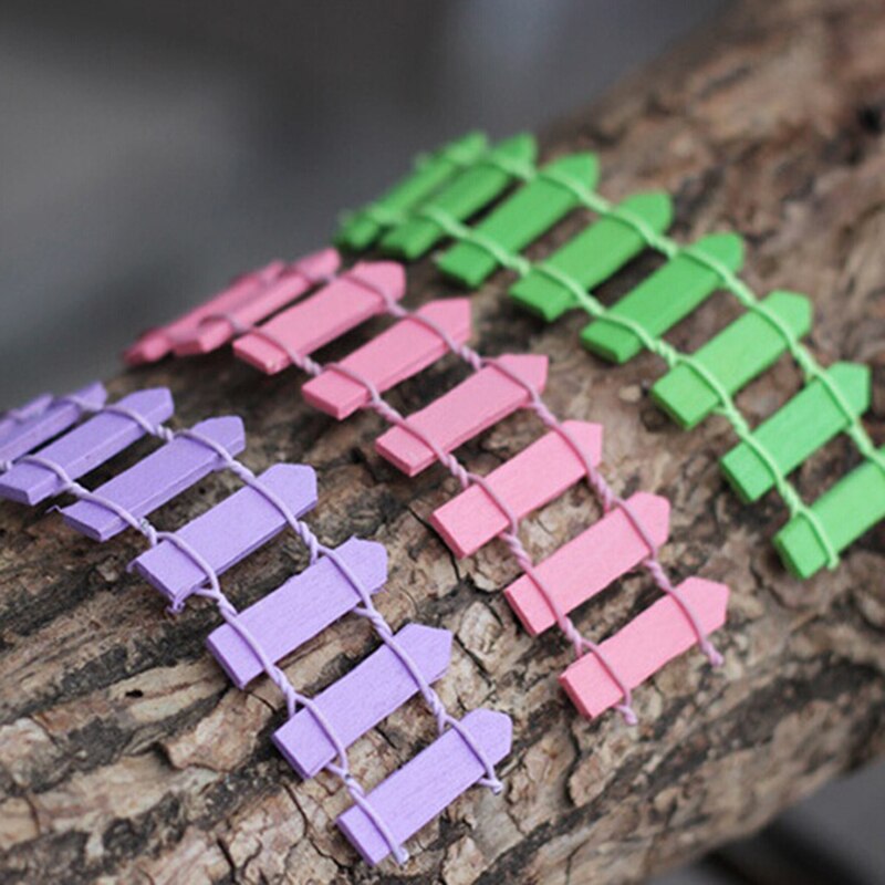 Miniature Fairy Garden Ornament Wood Picket Fence ... – Grandado