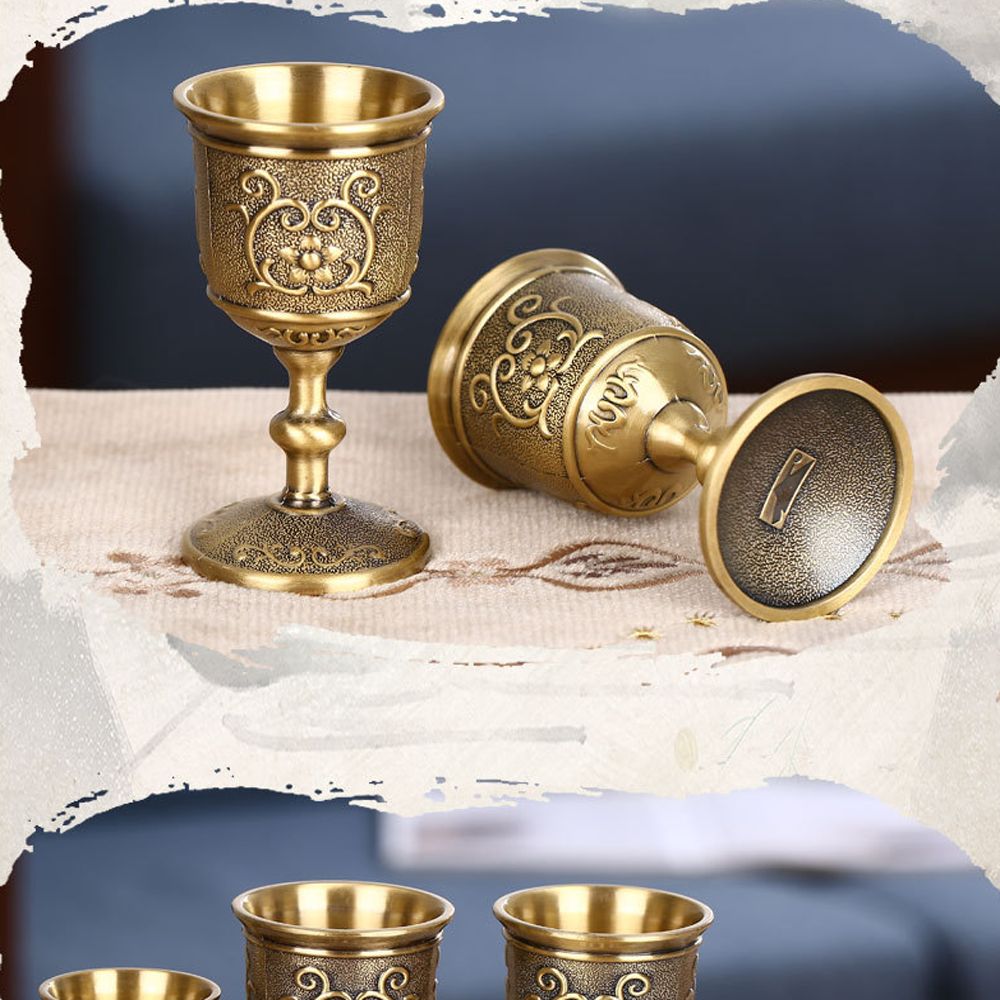 Wine Metal Embossed European Wine Cups Engraving C... – Grandado