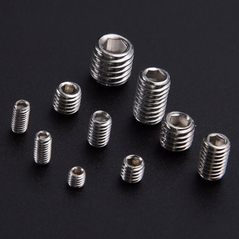 200pcs Stainless Steel Grub Screws Hex Socket Scre... – Vicedeal