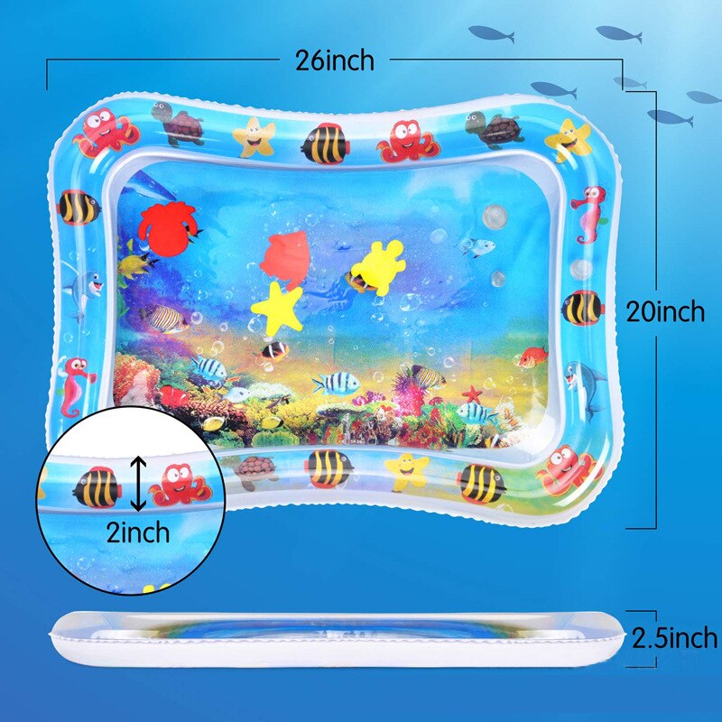 Baby Water Play Mat Toys Inflatable thicken PVC in... – Grandado
