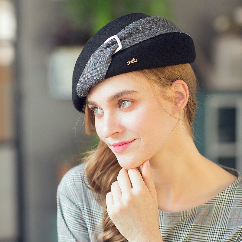 Lady Wool Fedoras Hats Girls Winter Woolen Hat Fem... – Vicedeal
