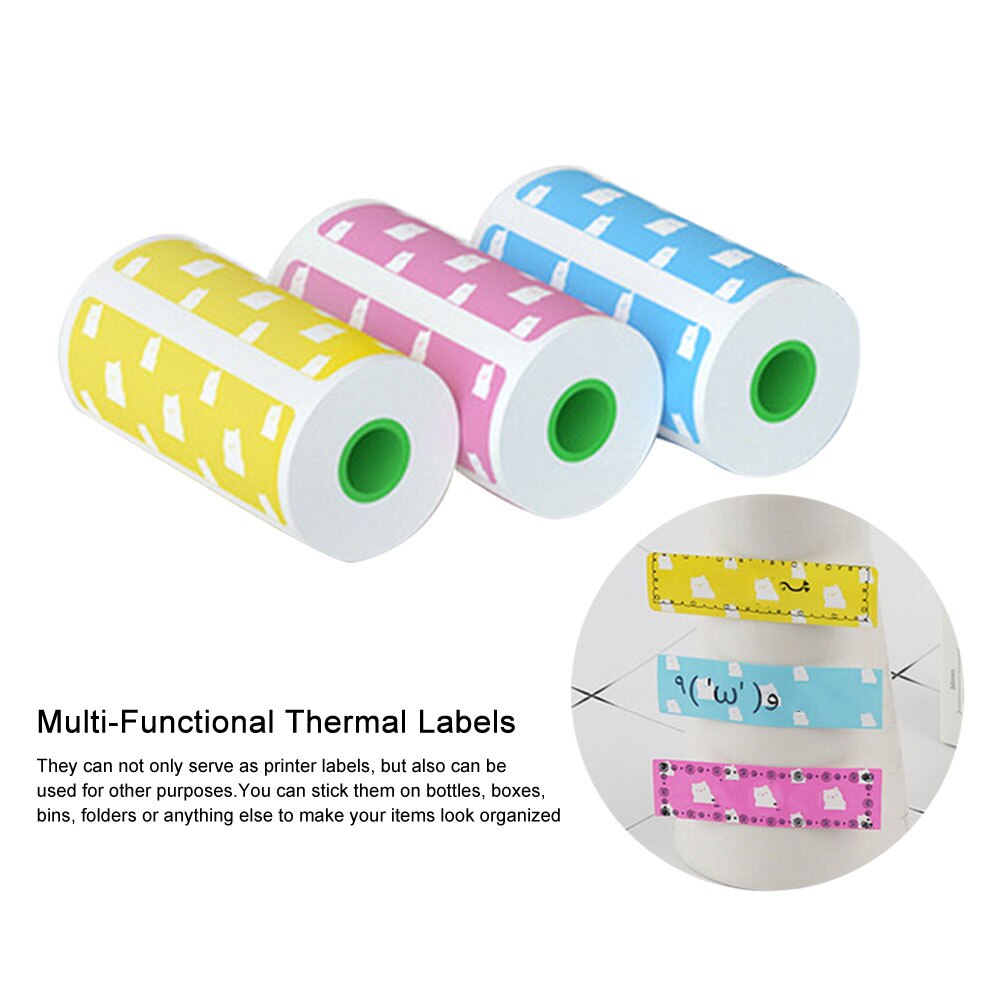 3Rolls Clear Thermisch Papier Zelf Kleverige Draag... – Grandado