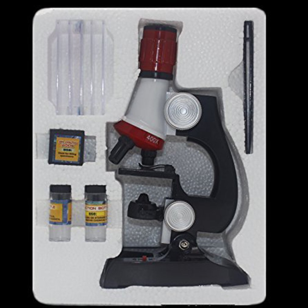 Microscope Kit Lab LED 1200X Home School Education... – Grandado