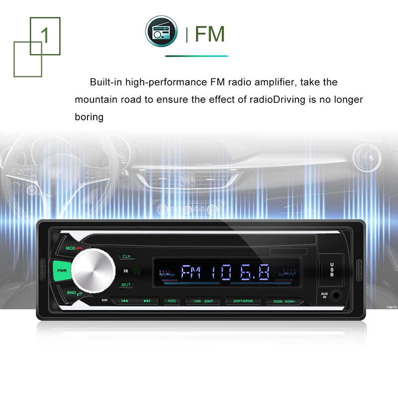 Radio de Coche Autoradio 1 Din Bluetooth SD MP3 ju... – Grandado