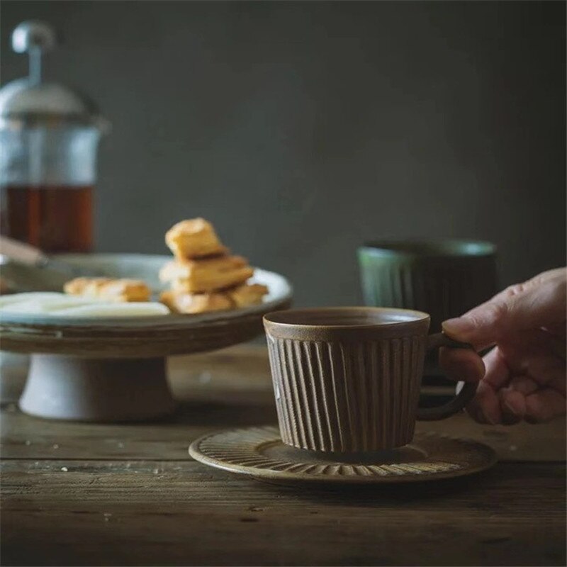 Nordic Ceramic Minimalist Handmade Coffee Cup with... – Grandado