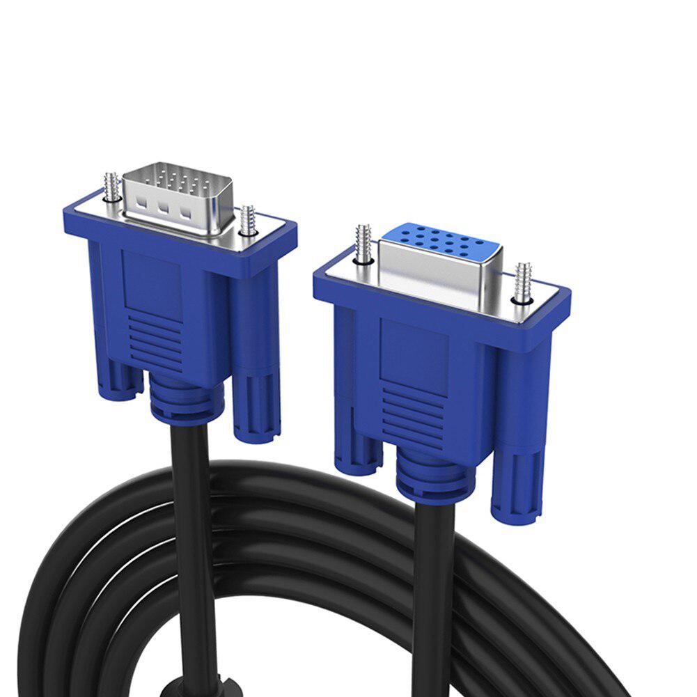 1.5m/3m/5m VGA Extension Cable HD 15 Pin Male to M... – Grandado