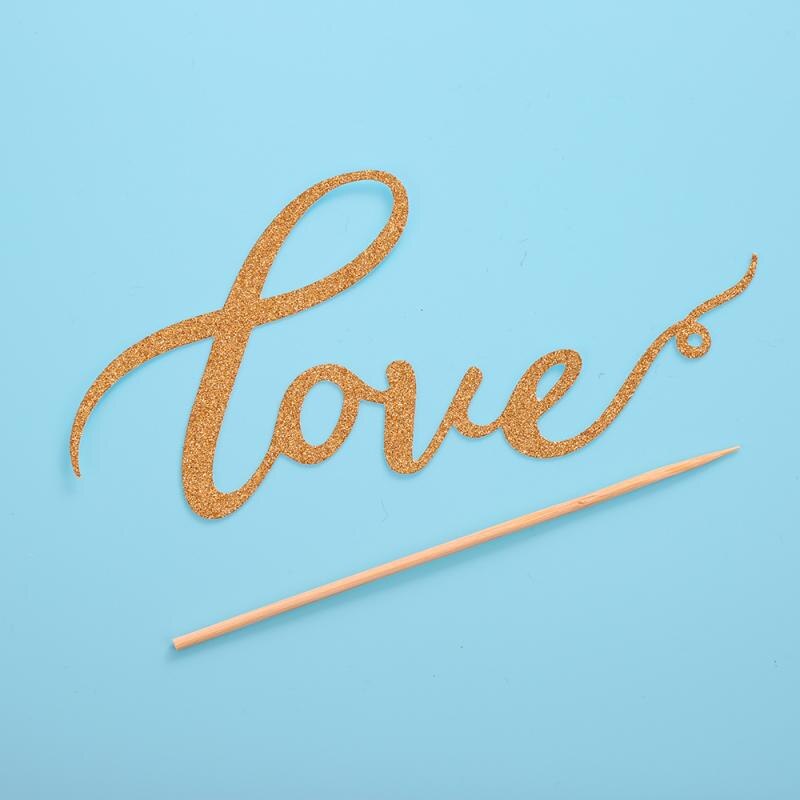 Engels Brief Liefde Cake Decoratie Gelukkige Verja... – Grandado