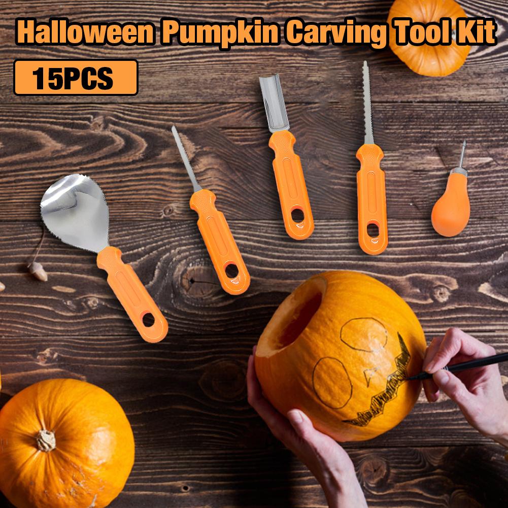 15PCS Halloween Pumpkin Carving Tool Kit For Hallo... – Grandado