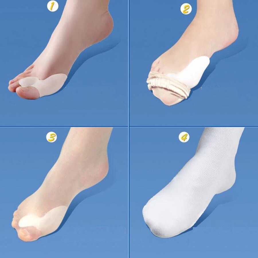2Pcs Toe Separator White Soft Silicone Big Toe Sep... – Grandado